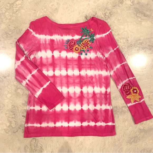 DG2 by Diane Gilman | Tops | Dg2 By Diane Gilman Pink Tie Dye Top ...